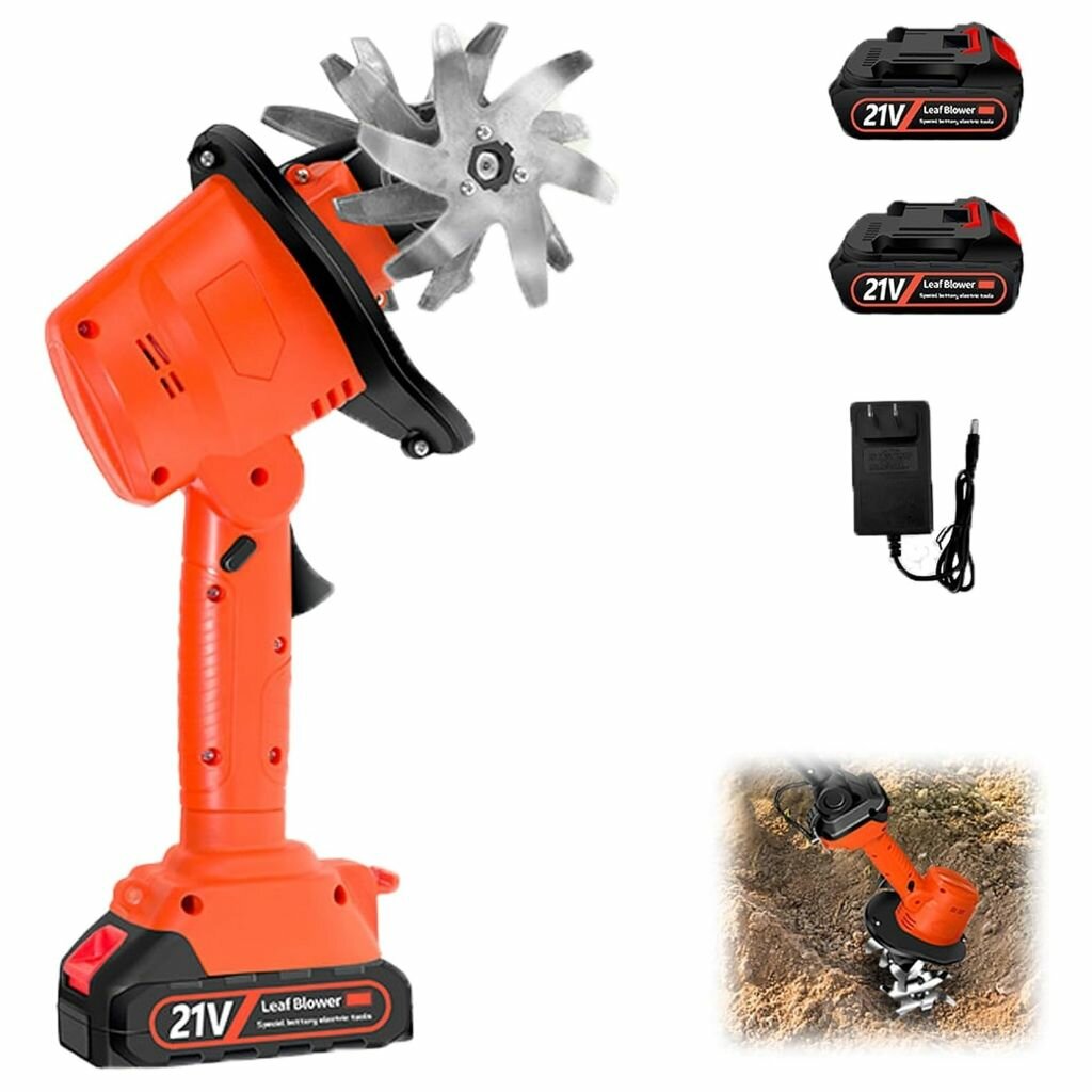 Беспроводной культиватор Мини культиватор Глубина обработки 10см Эргономичная ручка для садовода