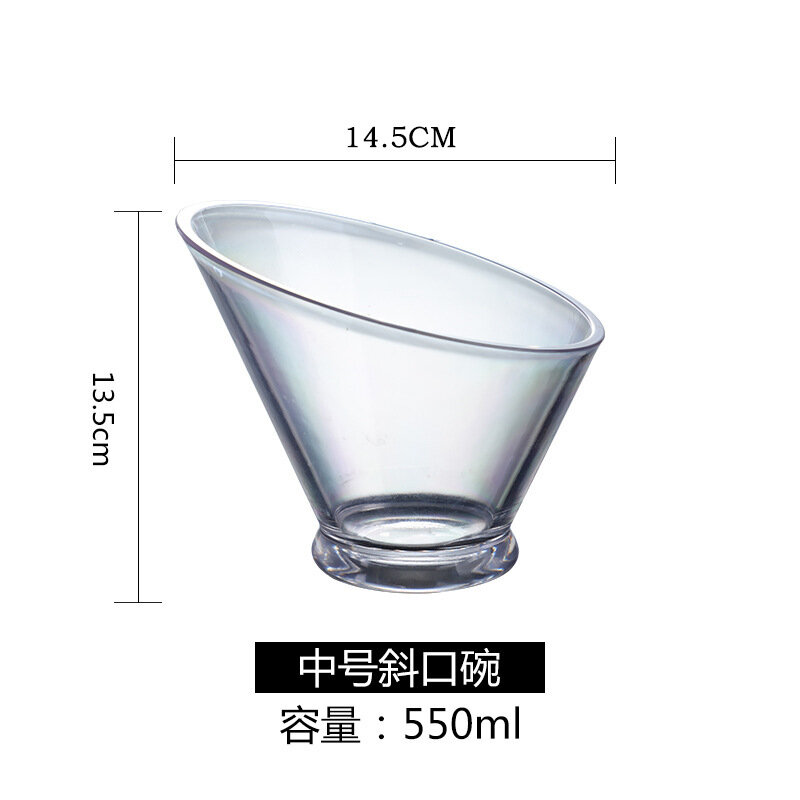 Акриловая Салатница Прозрачная Круглая Миска Для приготовления овощей и яиц пластиковая чашка для мытья рук для