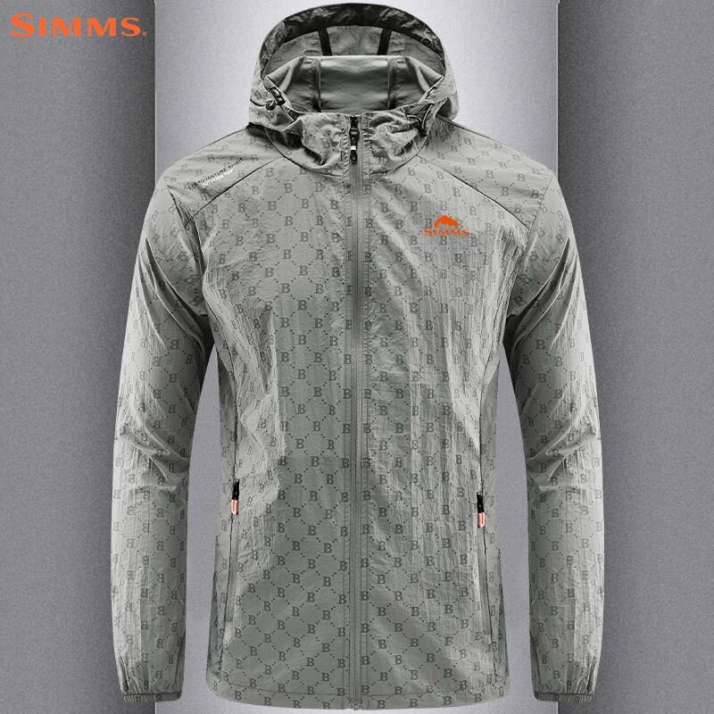 Simms летняя уличная дышащая свободная одежда с капюшоном и защитой от солнца для рыбалки
