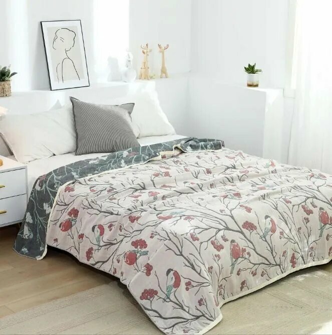 Плед , Муслин, Хлопок, 230 см х 200 см