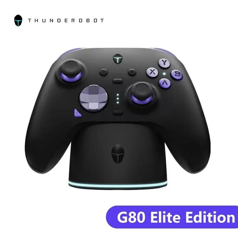 ThundeRobot G80 Ultimate Gamepad Трехрежимный проводной / 2,4 G / Bluetooth для пользовательского игрового контроллера NS Xbox Quad Motor Hall Joystick