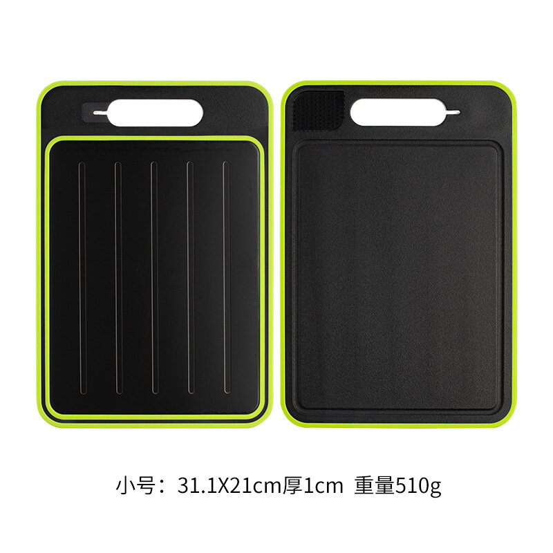 Доска для резки из алюминиевого сплава с распылением краски, двусторонняя, многофункциональная, с точилкой для ножей и измельчителем чеснока