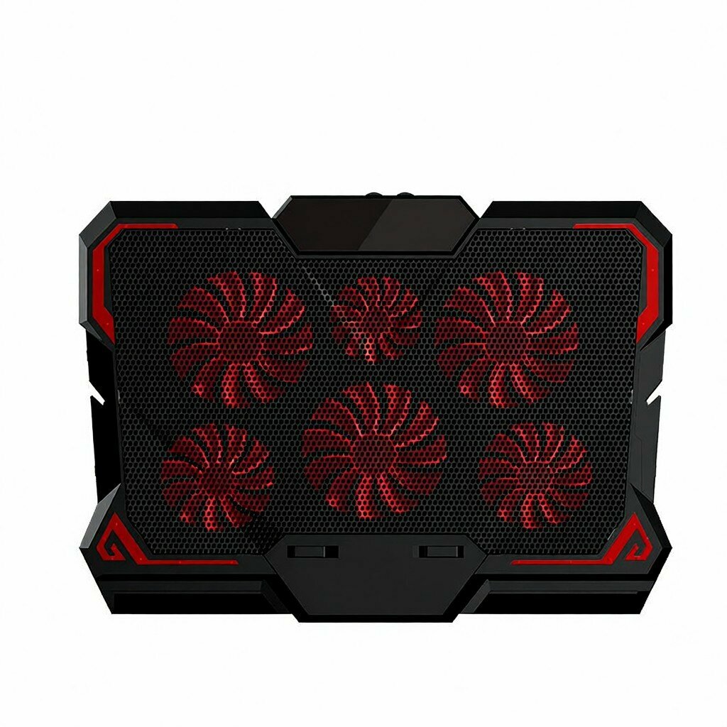 COOLCOLD K38 Подставка для ноутбука с охлаждением Вентилятор компьютерный Стойка Шесть вентиляторов Кулер Регулируемая скорость вращения Низкий шум Размер 417*300*30мм Подходит для ноутбуков до 17 дюймов Вес 835г В комплекте 1 Кулер