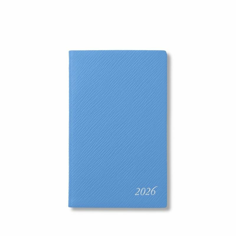 Smythson Ежедневник 2026 Panama Weekly Diary with Pocket, Nile Blue