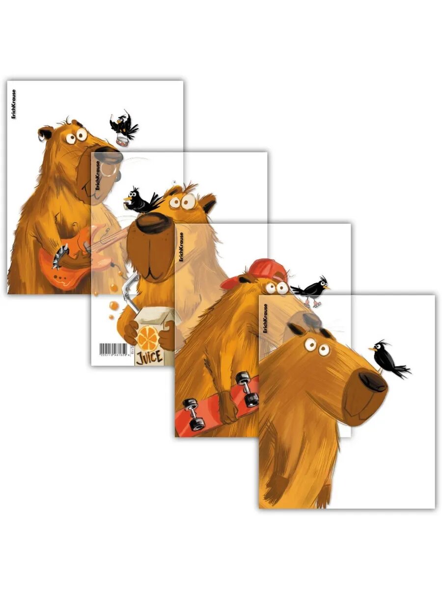 Набор обложек 12 штук, 212х347 мм, для тетрадей и дневников