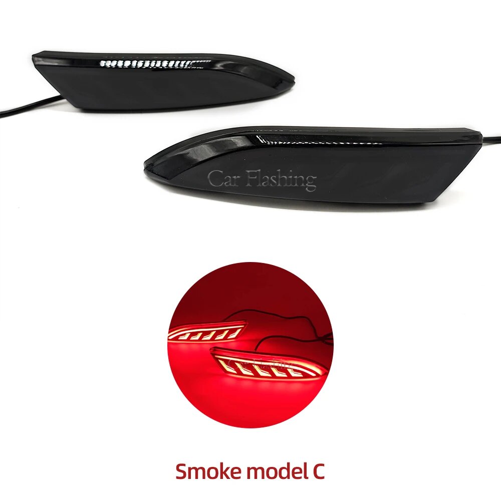 2 шт. LED задний стоп-сигнал Smoke cover C для Ford Focus 3