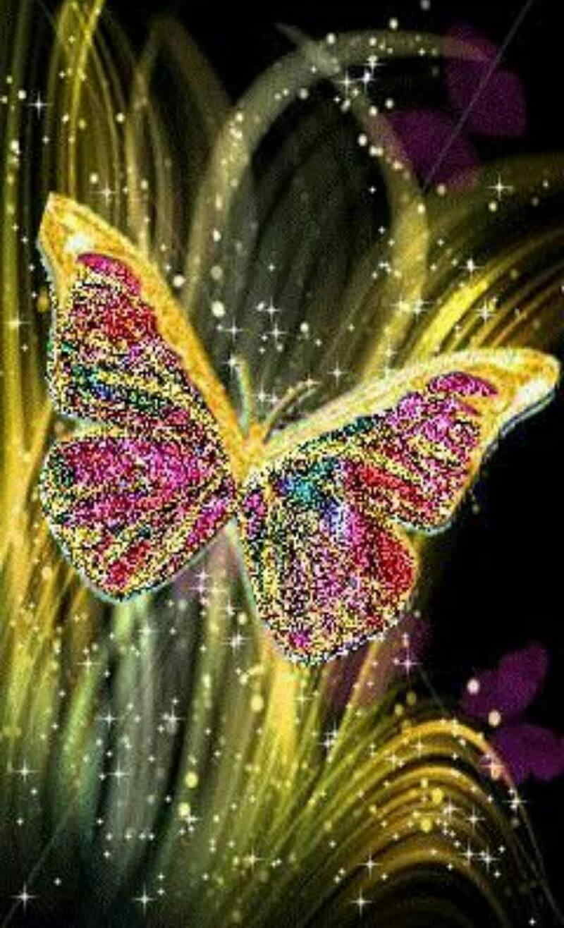 Алмазная картина Золотая бабочка 40х50 см с подрамником YSG1379 с 8 лет