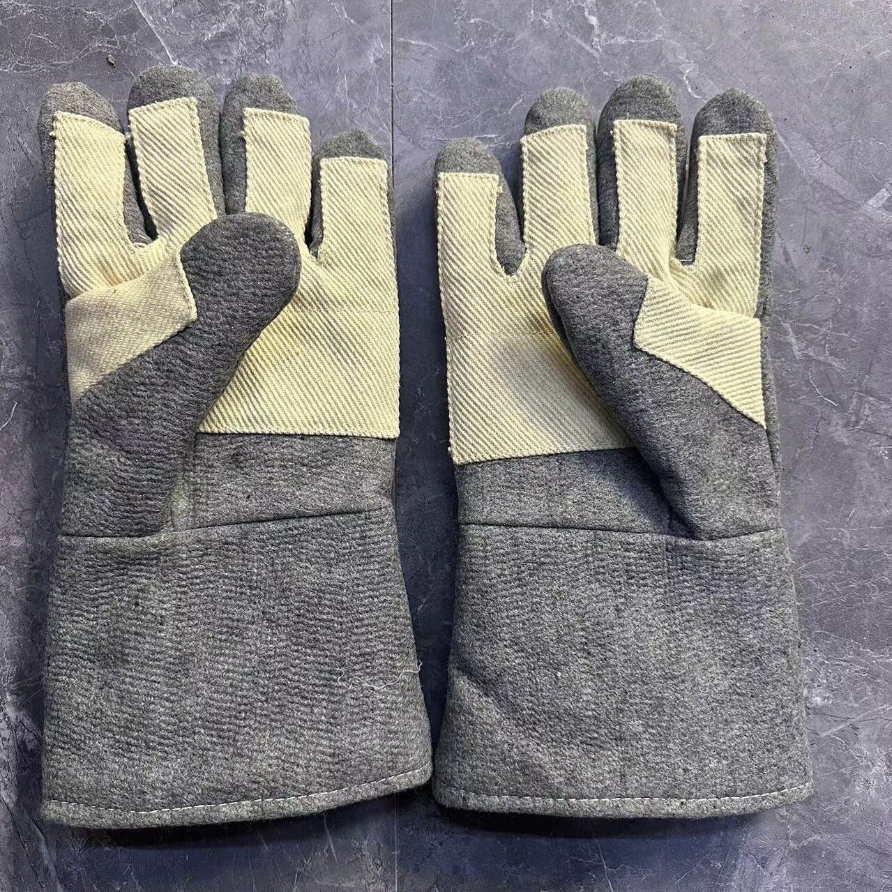 Теплоизоляционные перчатки из алюминиевой фольги для высоких температур 300℃-1000℃, антирадиационные, термостойкие, утолщенные арамидные перчатки для духовки