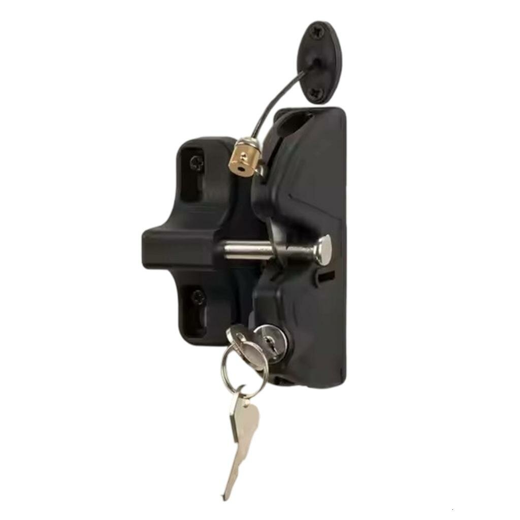 Замок для автоматических ворот с пружинным тросом