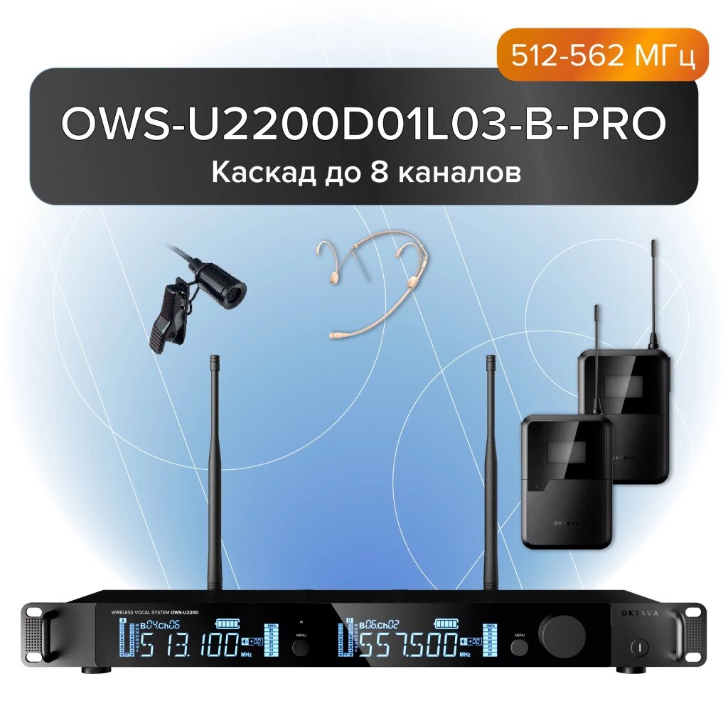 Радиосистема комбинированная Октава OWS-U2200D01L03-B-PRO