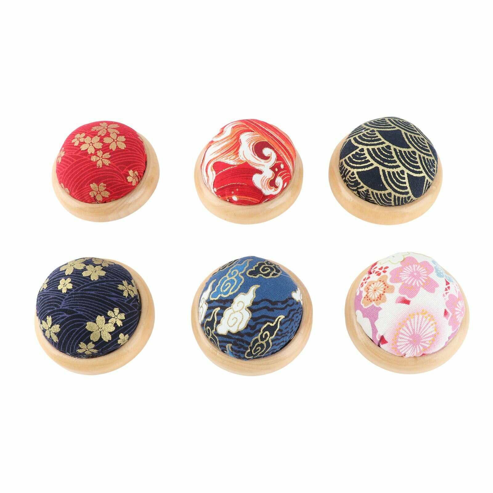 6-штуковый набор деревянных игольниц для хранения игл в