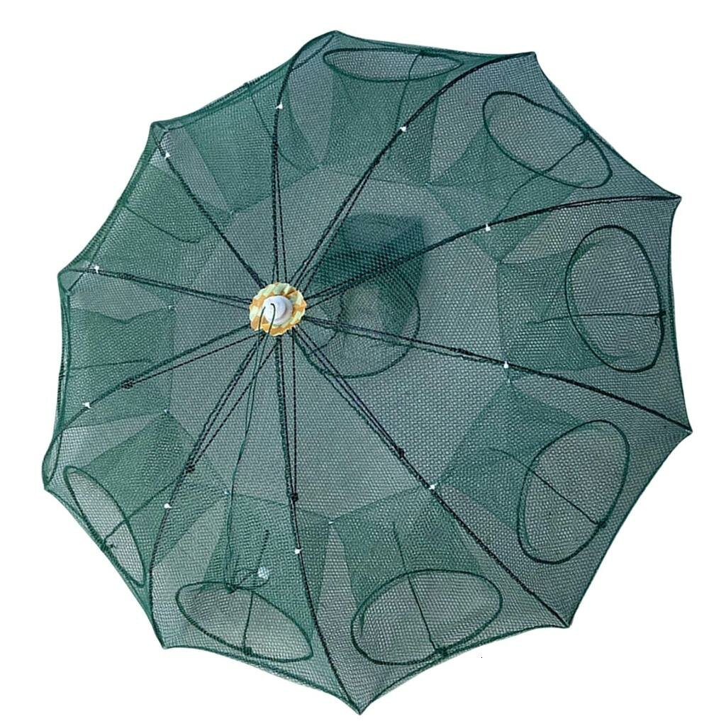 Складная сеть-ловушка для рыбы, 6/8/10/12 отверстий, 10 отверстий