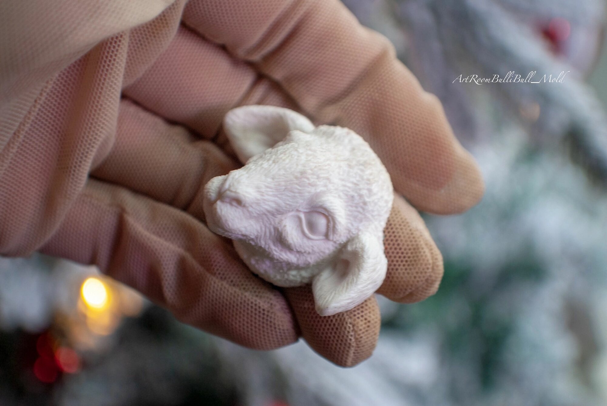 Авторский силиконовый молд Барашек (миди) — форма для эпоксидной смолы, гипса, мыла, полимерной глины