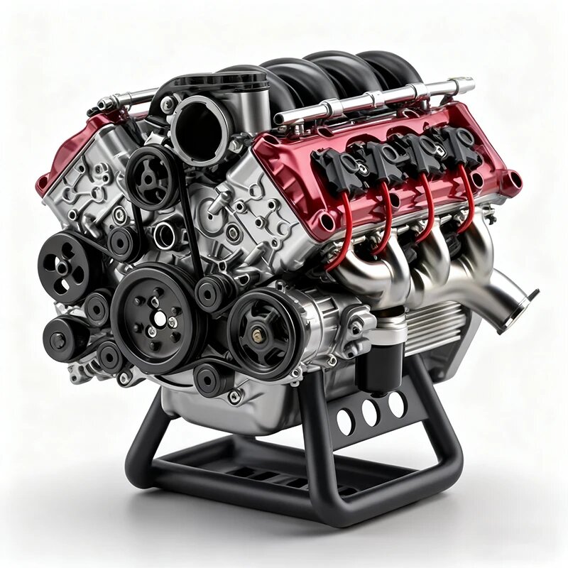 Модель двигателя MAD058 V8 для сборки