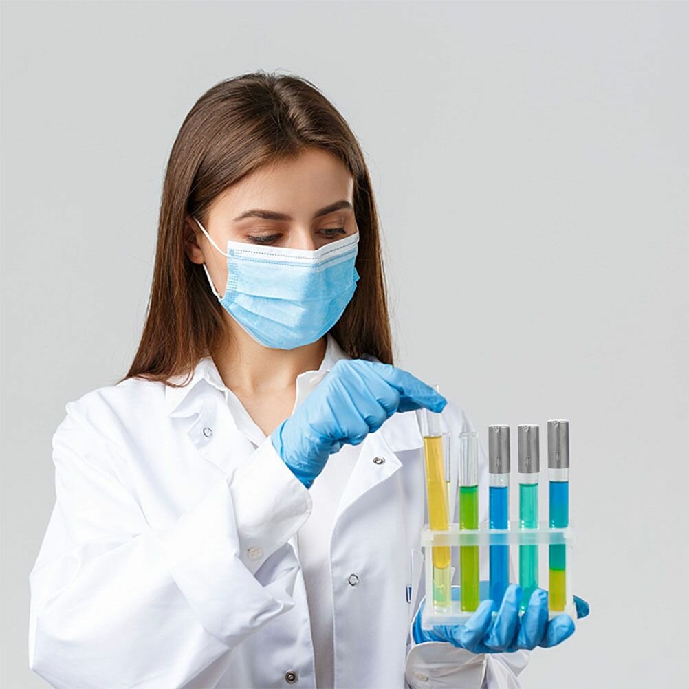 Пробки из нержавеющей стали для лабораторных пробирок, серебристые, набор из 4 шт