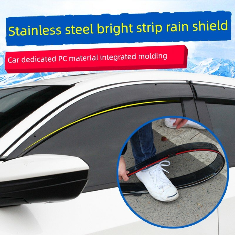 Дефлекторы окон для Hyundai Tucson (модели 05-08-10-12-14), модифицированные, импортные, защита от дождя Специально