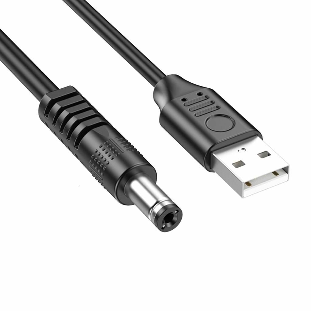 USB-кабель для питания 5V, 1m - 5.5x2.1 мм