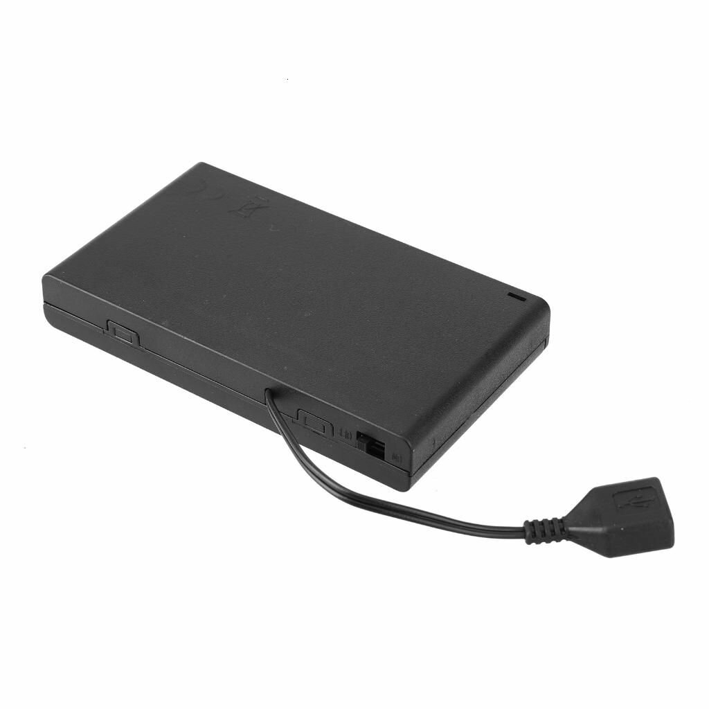 Корпус для батареек AA с USB и выключателем, - 8