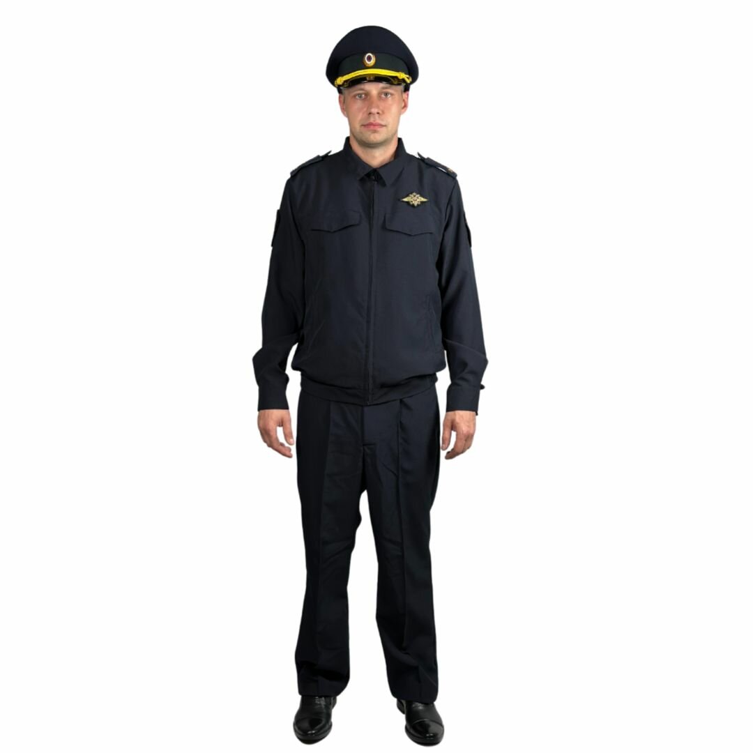 Костюм Полиции МВД (ОВД) уставной повседневный офисный нового образца (приказ 777) от формы сотрудников Министерства Внутренних Дел. Темно синий Габардин.