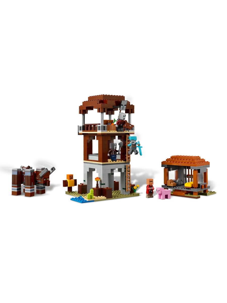 Конструктор LEGO Minecraft "Форпост Мародеров", 665 элементов, от 9 до 14 лет — фото 1