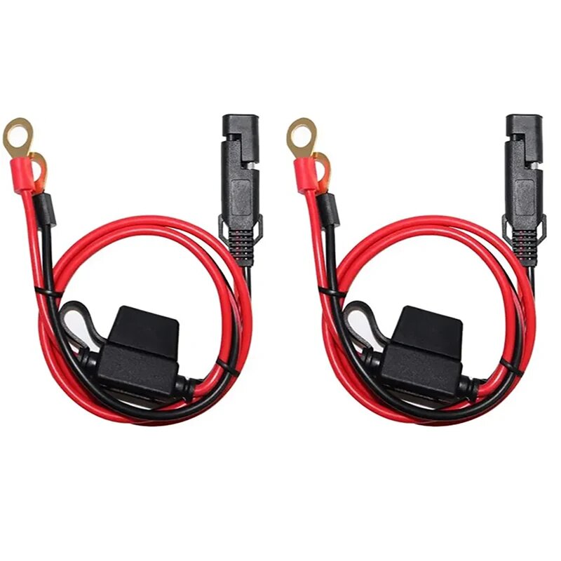 16AWG Автомобильный аккумуляторный соединительный кабель Кабель задержки солнечных батарей 2Set