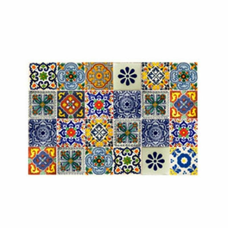 Наклейки на пол и стены в стиле ретро, 24 шт, ET221