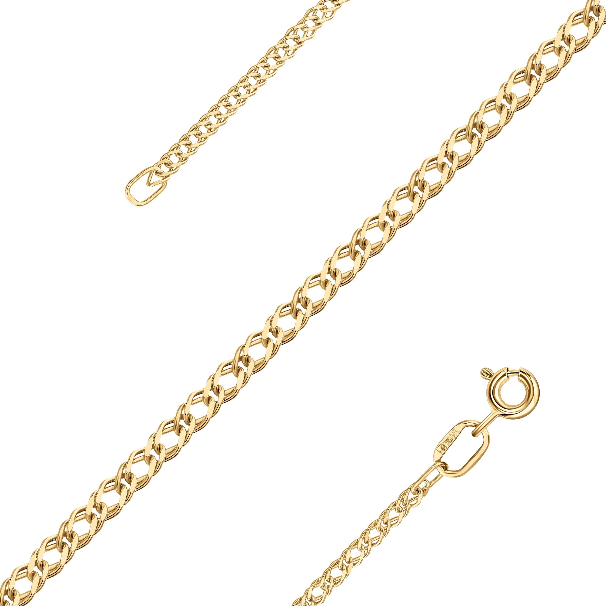 Цепь желтое золото, 585 проба
