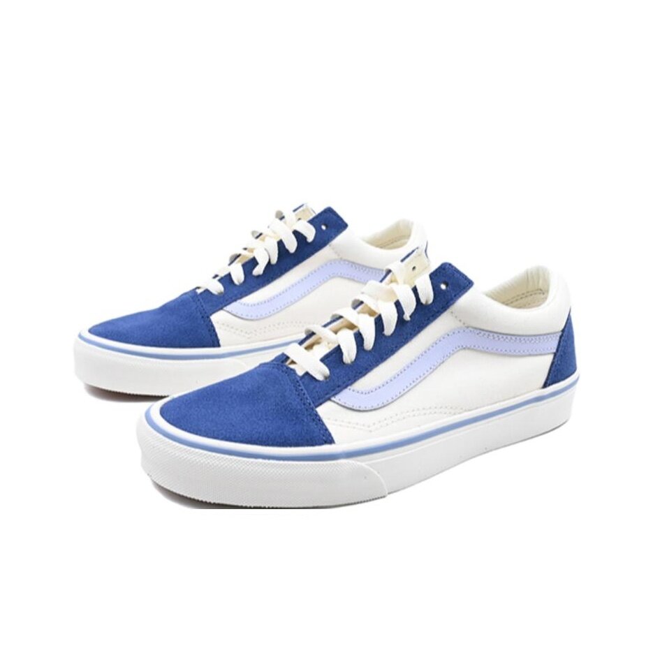 Кроссовки VANS Old Skool, размер EU 44 стопа (28.5CM), бело-синий — фото 1