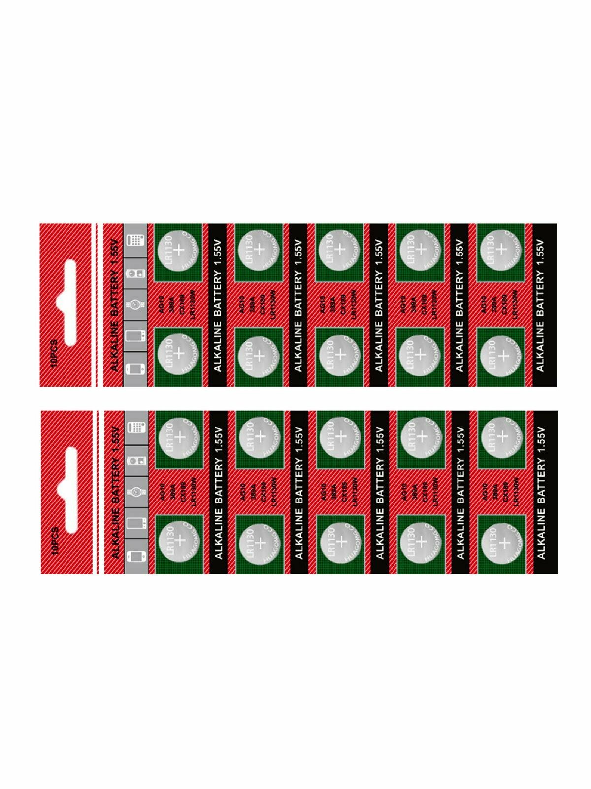 Высокоэффективная батарея LR1130 С монетными ячейками для мелкой электроники