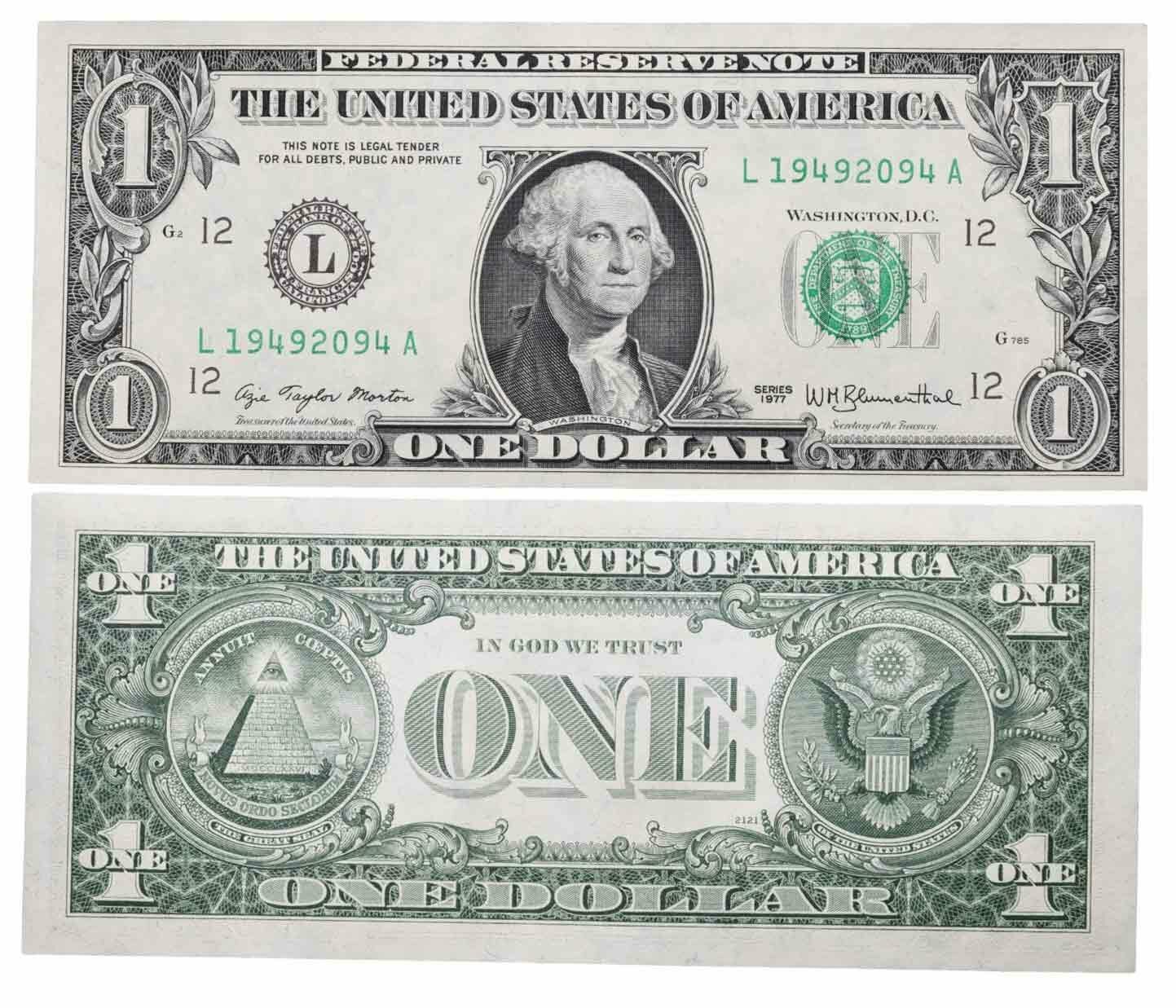 США 1 доллар 1977 год Pick 462а L-Сан Франциско