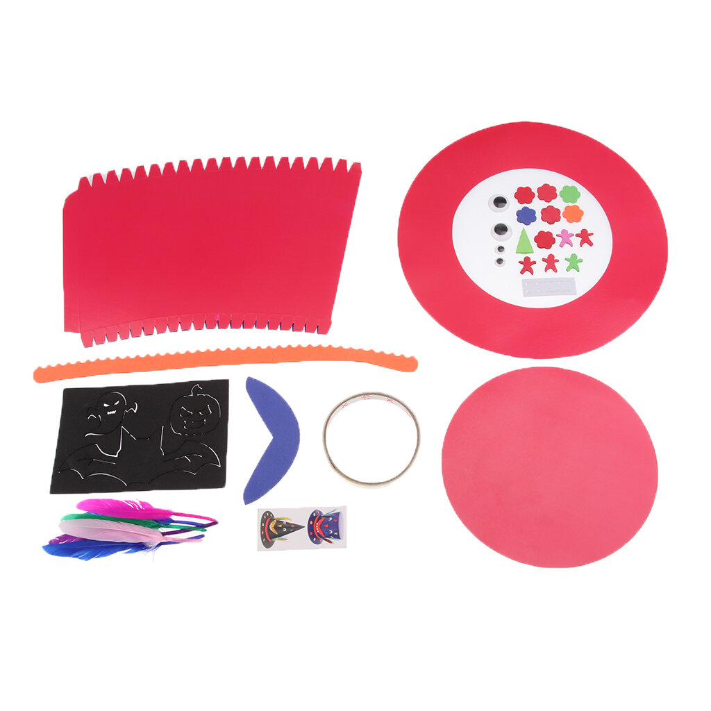 1 набор шляп на Хэллоуин, самодельные шляпы, бумажное ремесло для детей, креативные игрушки