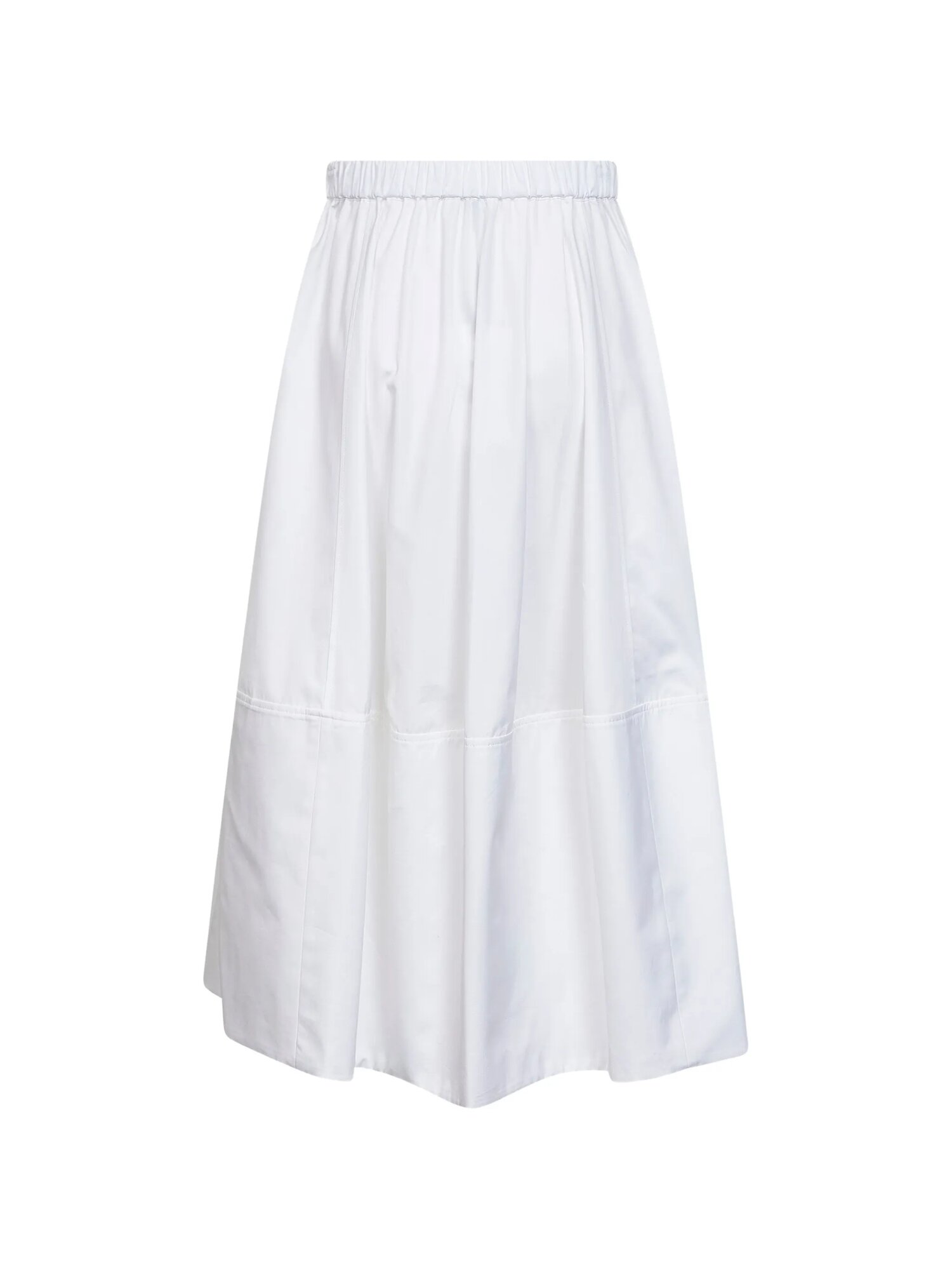 Юбка Co Elasticated gathered skirt, размер 42, white — фото 1