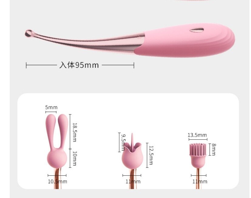 Вибратор-ручка Mystery Lady Teasing для женщин, вибрирующая игрушка для взрослых, 130 шт./коробка (в комплекте три насадки)