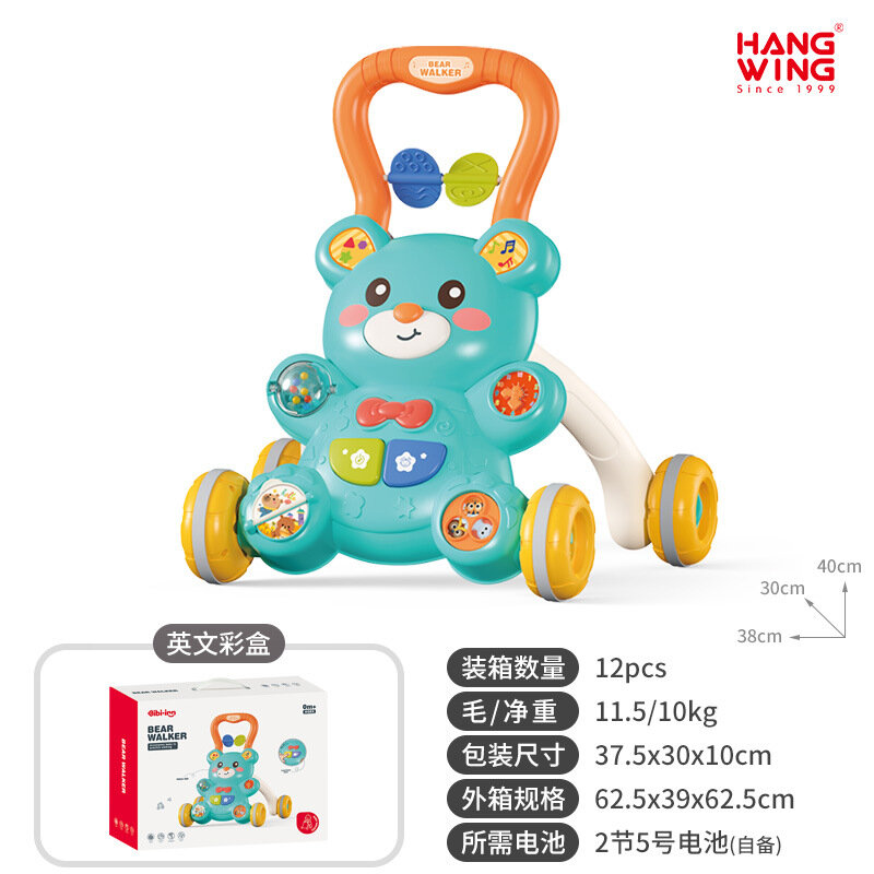 Кросс-бордерный популярный детский ходунок, музыкальный скользящий ходунок для детей, анти-переворот, многофункциональный ручной ходунок