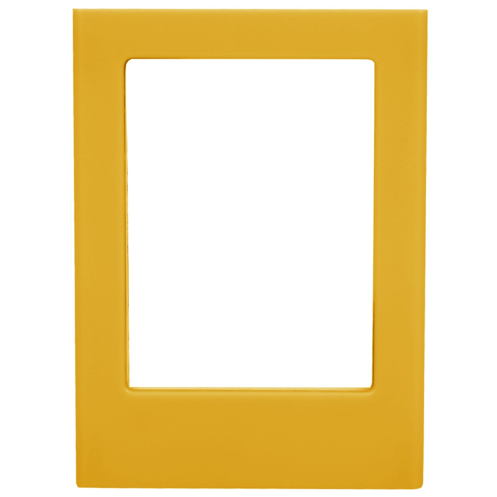 Магнитный пластиковый мини -фоторамный холодильник для поляроидов мини -3 -дюймовый фото (желтый)