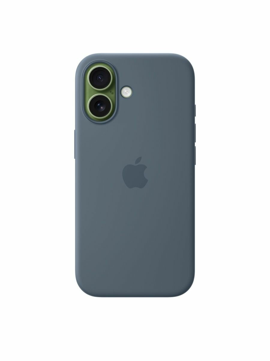 Чехол силиконовый МagSafe для iPhone 17 Anchor Blue с анимацией NFC, Silicone case magsafe для Айфон 17 Синий якорь
