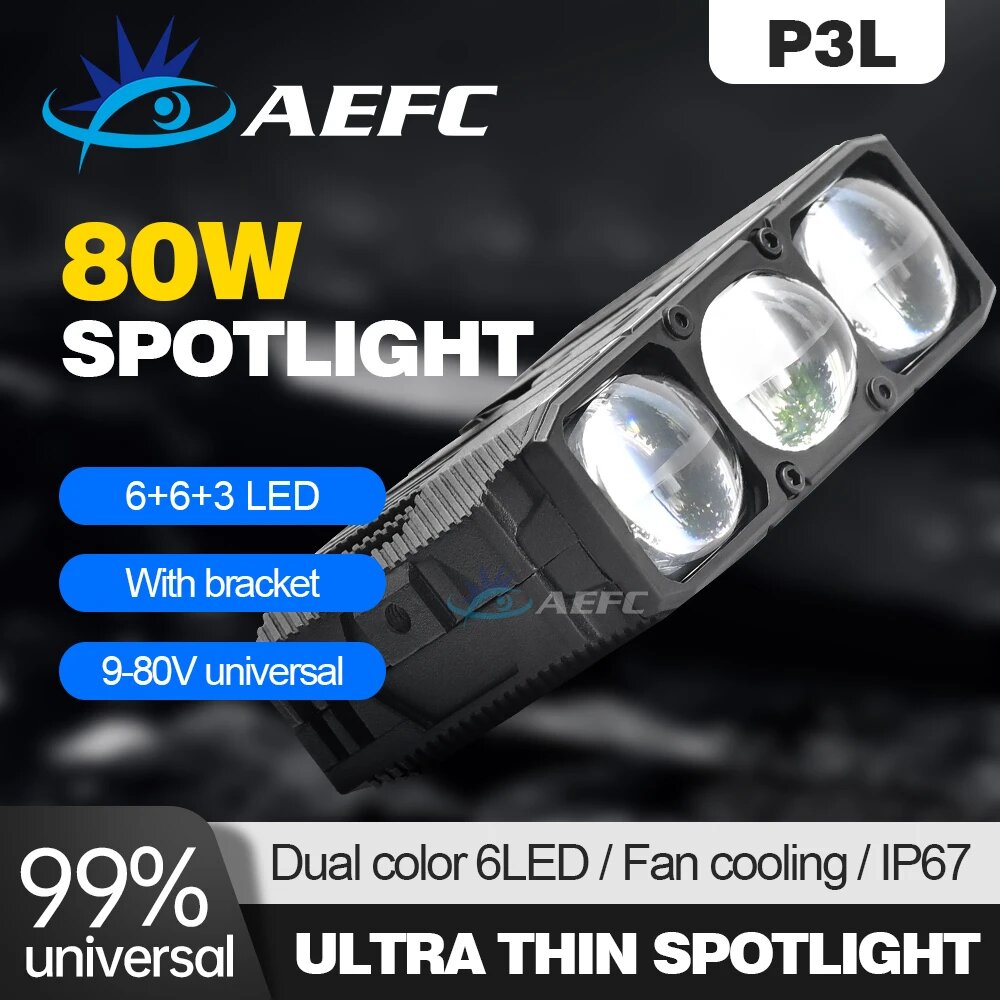 Новый светодиодный рабочий светильник, прожектор 12 В, 24 В, 6000 К, 3000 К, решетка, бампер, вспомогательные рабочие фары для мотоцикла, автомобиля, внедорожника, квадроцикла 4X4