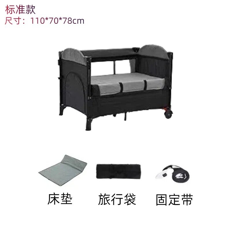 Детская кроватка, трансформируемая в большую кровать, многофункциональная детская кровать, бестселлер на Amazon, складная мобильная кровать BB, качалка для детей