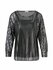 Блуза Akris Brushed metallic dot-embroidered blouse, размер 12, grey