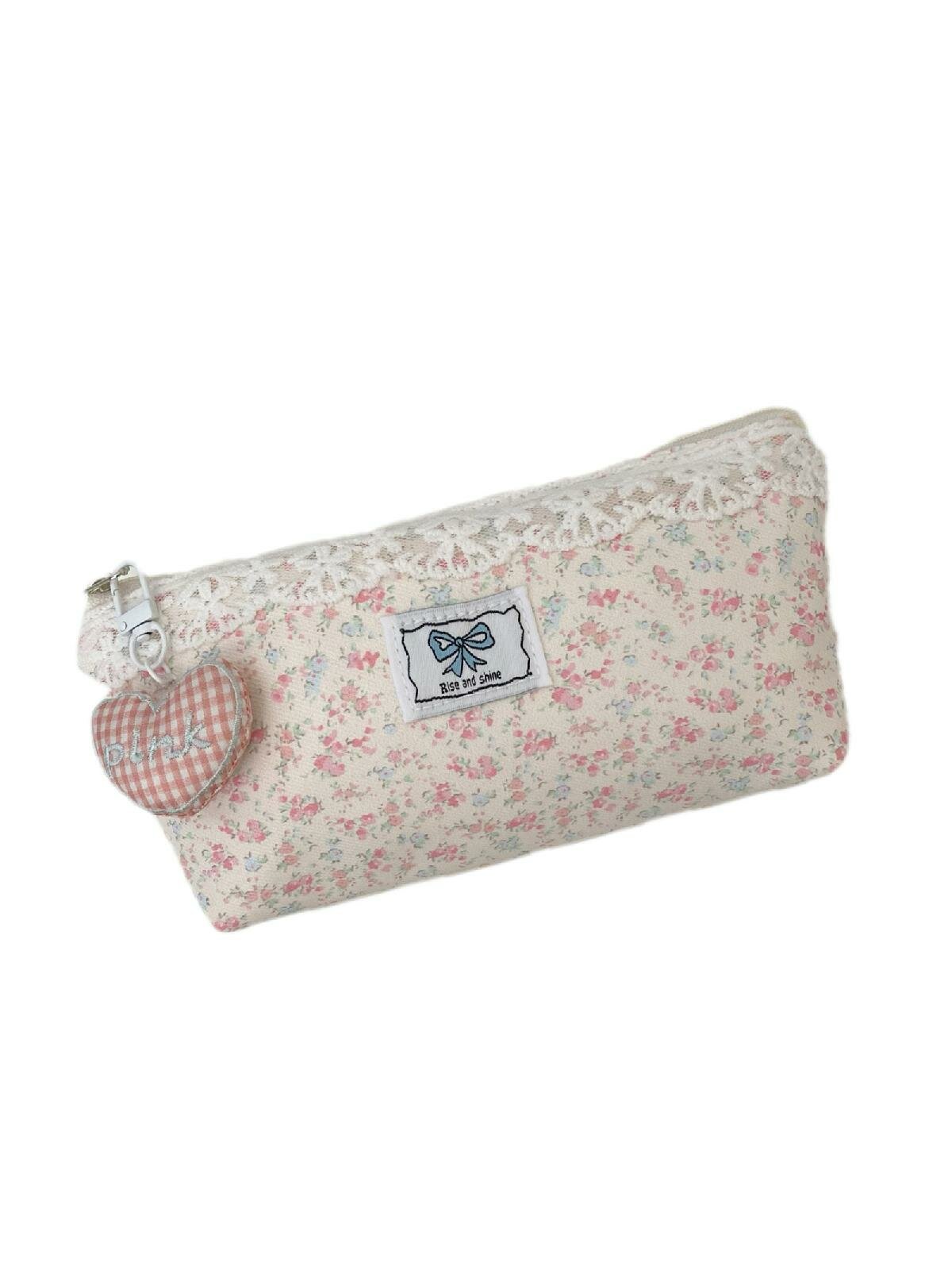 Пенал Кружевная цветочная сумка для ручек Простой пенал Пенал Школьные принадлежности