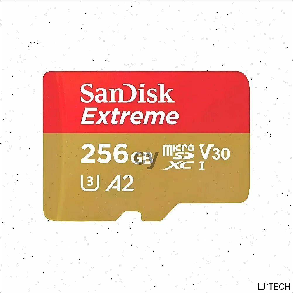 Карта памяти SanDisk Extreme microSD UHS I 256GB для компьютерных комплектующих