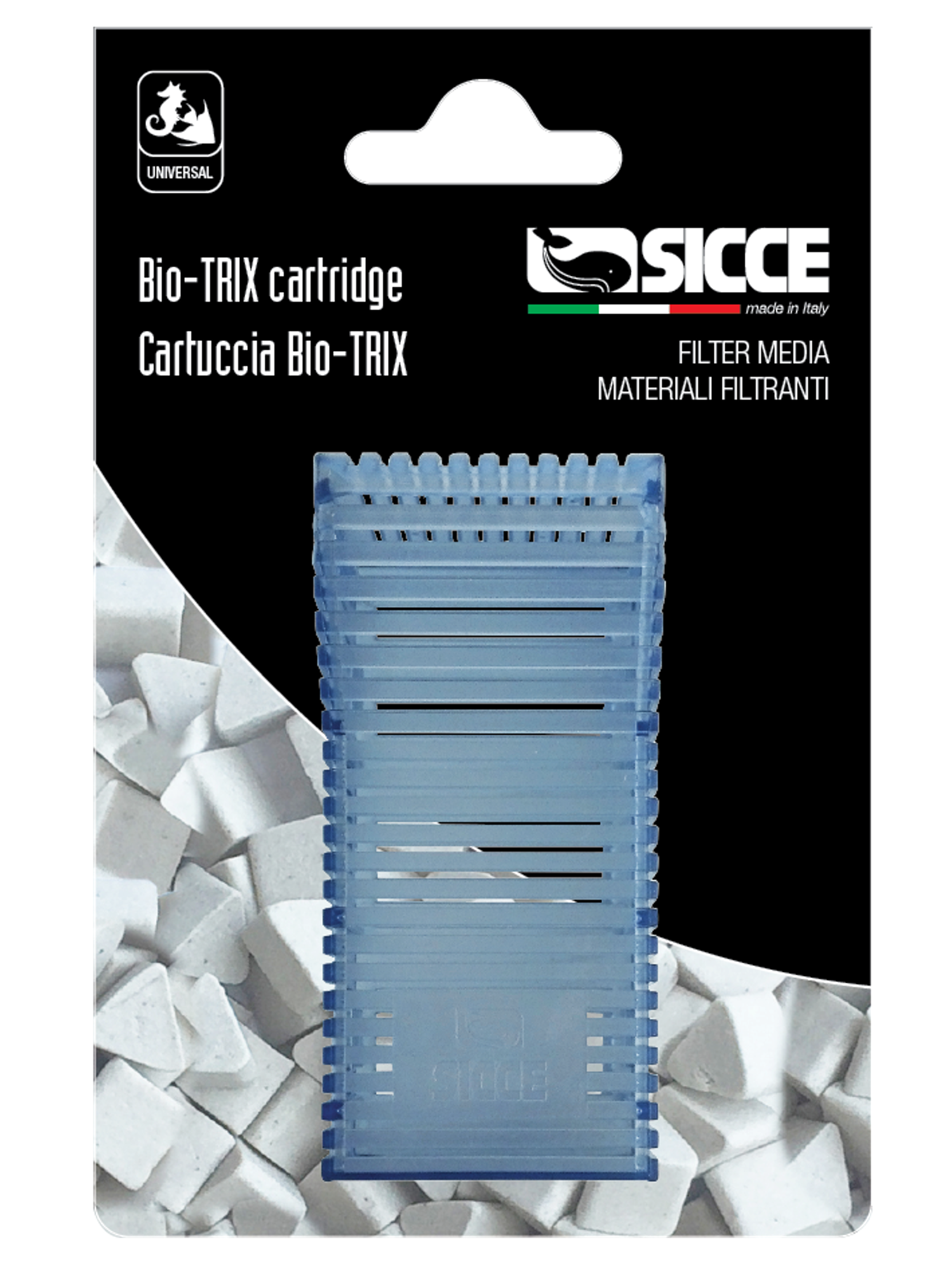 Фильтрующий картридж BIO-TRIX для фильтров Sicce MIСRON, удаление нитратов и нитритов, 50 г.