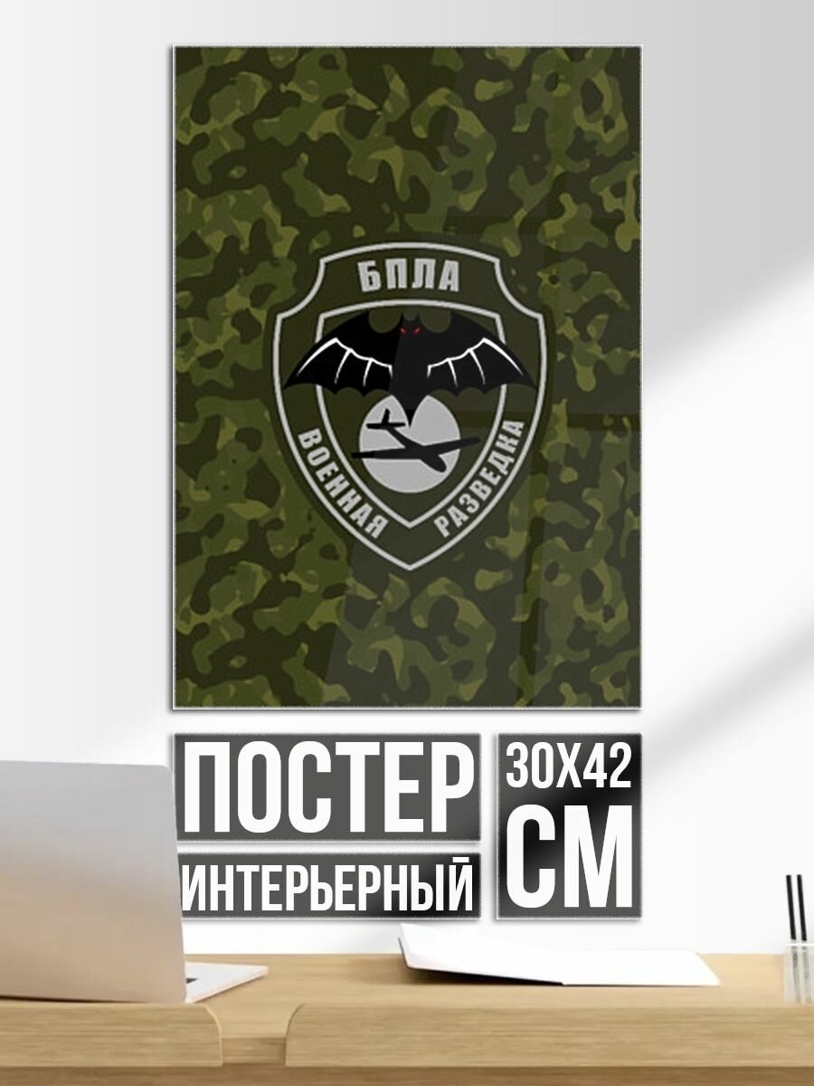 Постер на стену Военная разведка РФ БПЛА