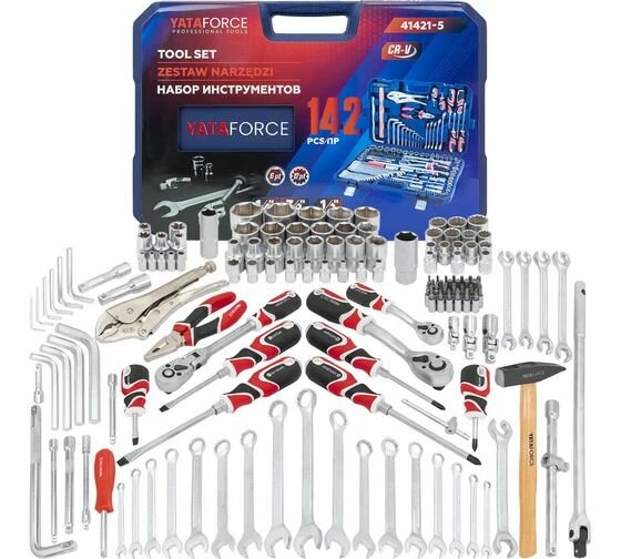 Набор инструментов 142 предмета YATAFORCE