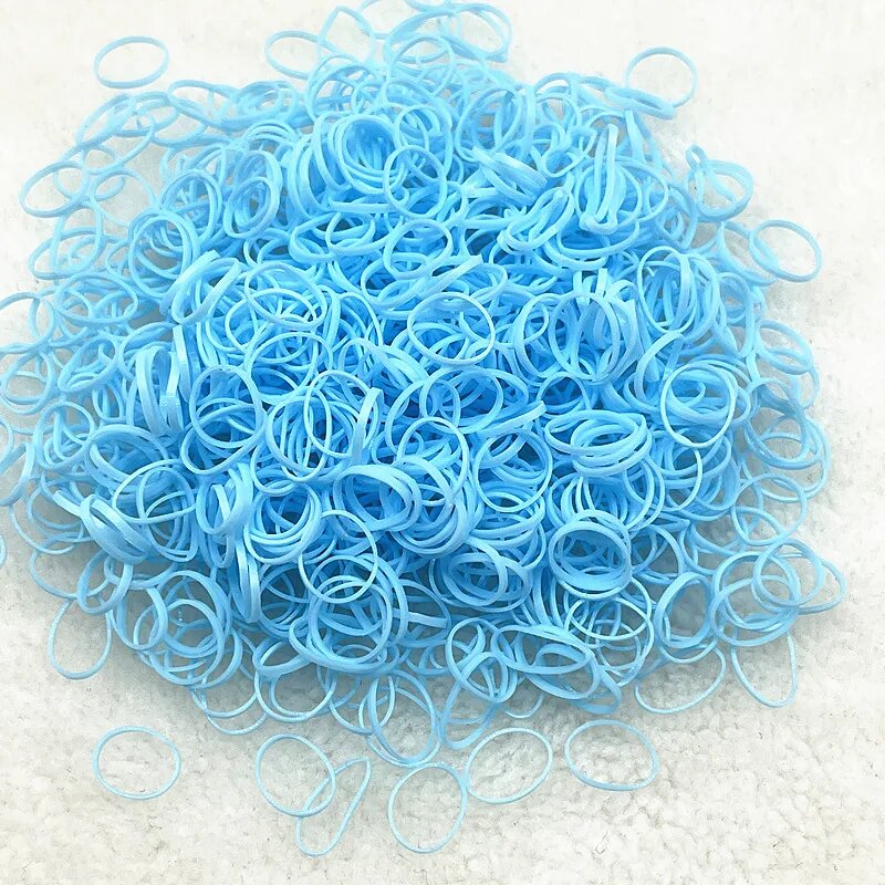 Резинки для волос HWYCRRGT, 500 шт. Синий, 38