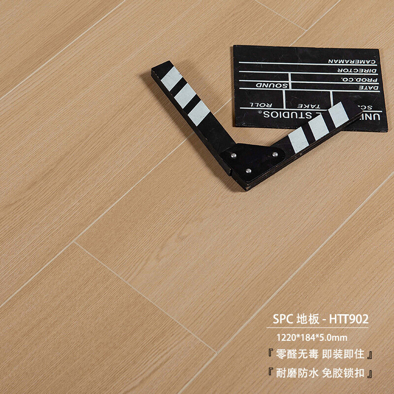 SPC каменно-пластиковый пол 5 мм для домашнего использования, без формальдегида, экологически чистый, для ремонта отелей, ПВХ-замковый пол, износостойкий, водонепроницаемый, фабричный