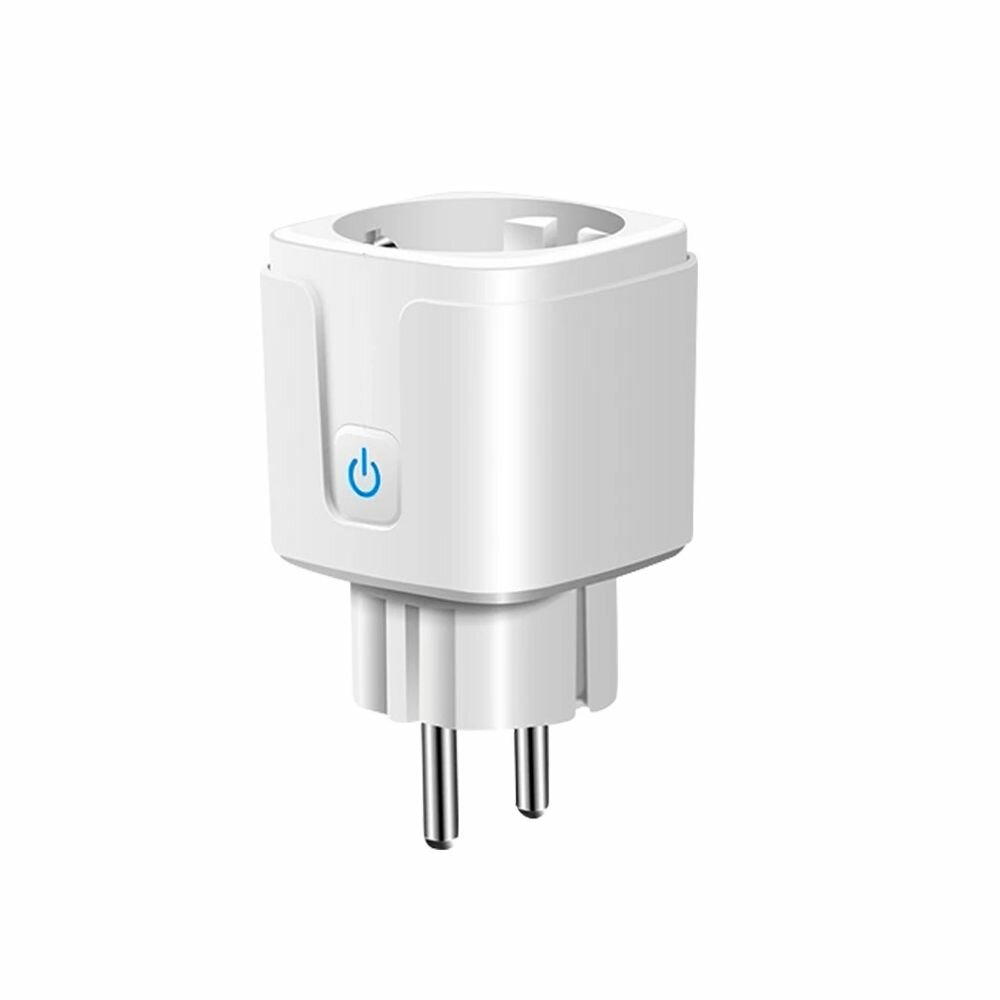 Умная розетка Tuya Wifi/Zigbee3 0 с европейской вилкой, 16/20 А, монитором мощности, дистанционным управлением, приложением Smart Life и пультом дистанционного управления Alexa.