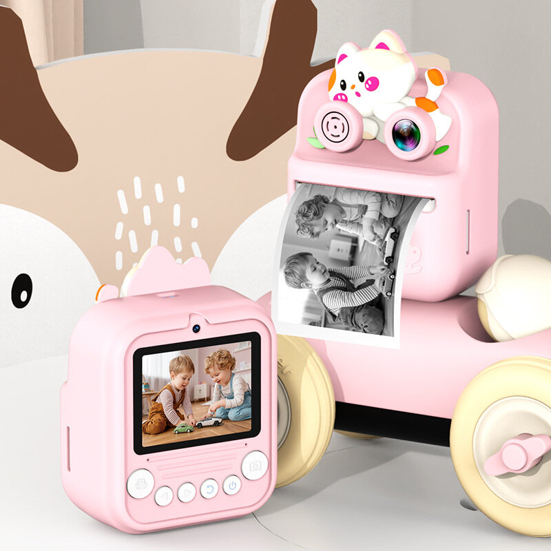 Мини Polaroid печати камеры высокой четкости двойной камеры многофункциональной печати и фотографирования