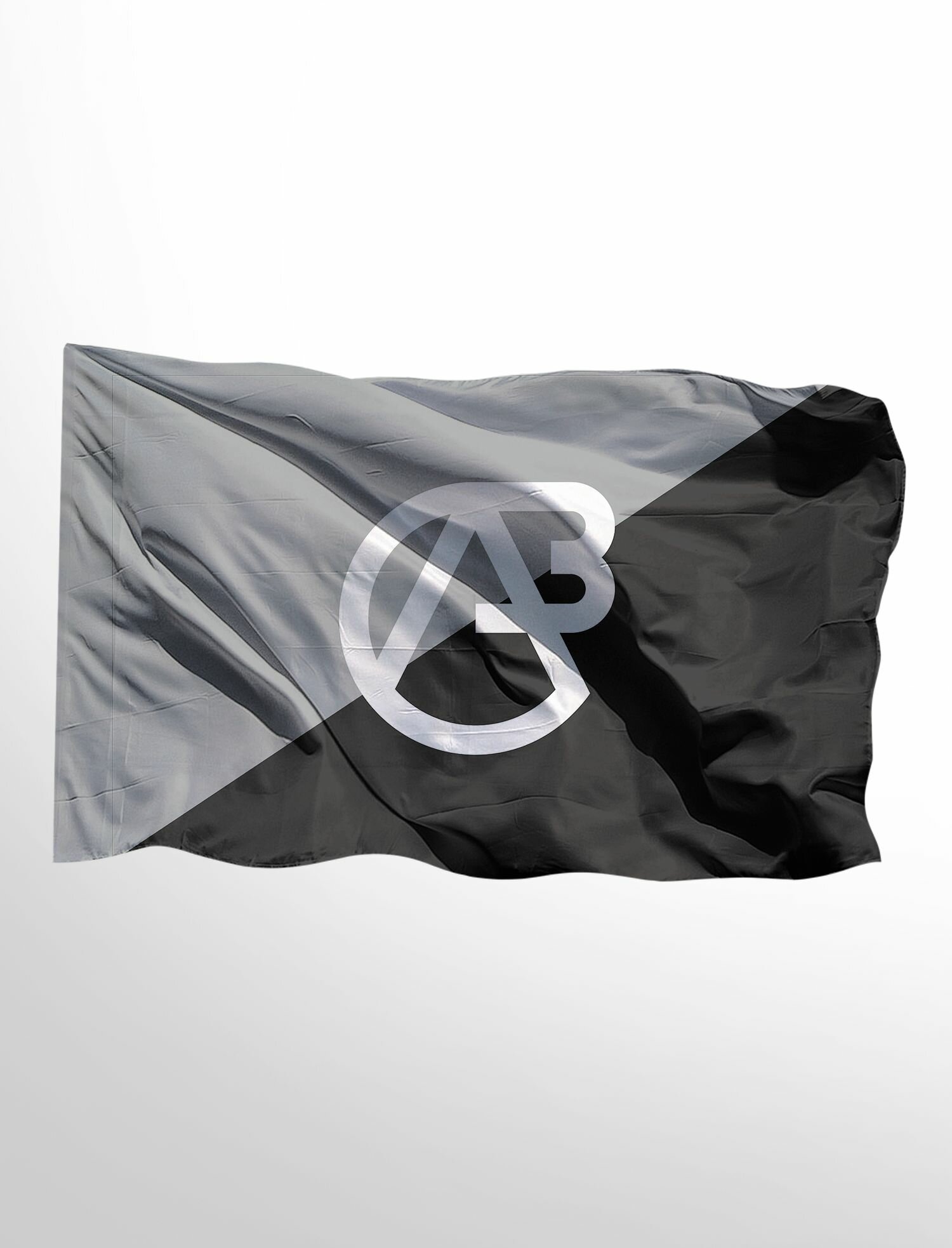 Флаг Анархо агоризм, 70х105 см на шёлке для ручного древка