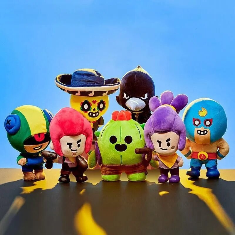Мягкая игрушка Плюшевая кукла Brawl Stars для дома и офиса, подарок на праздник